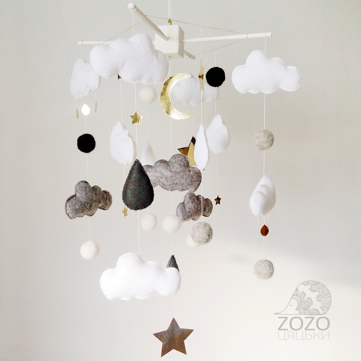 Baby Mobile Starry Night Baby Crib Mobile Light Baby | Etsy