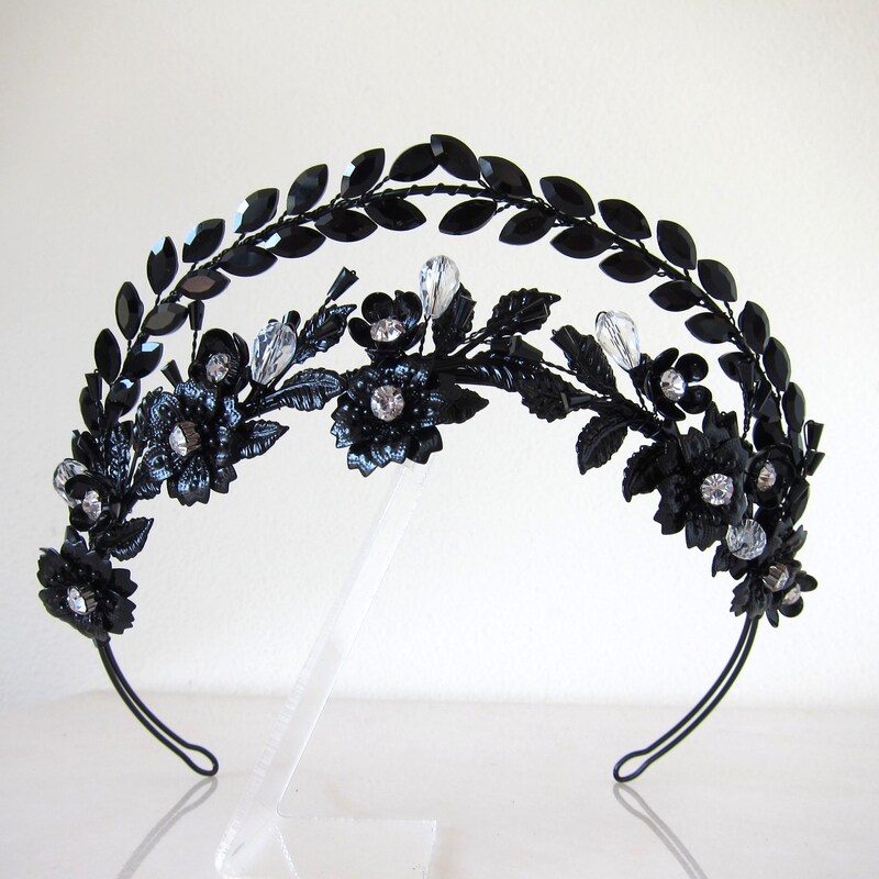 Black Tiara - Etsy