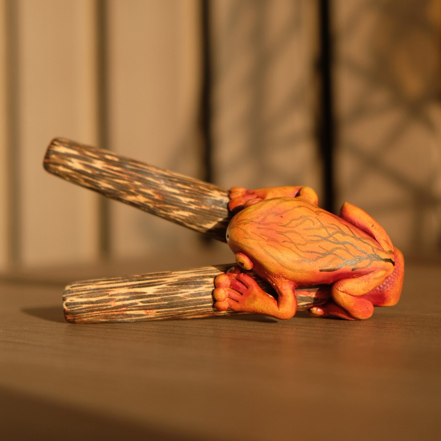 Frog Kuripe. Unique Handmade Kuripe. Made of Precious Wood, With ...