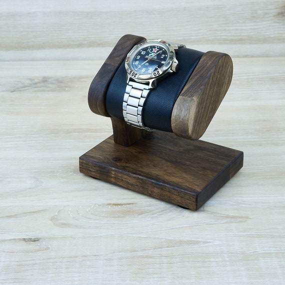 Wooden Watch Stand With Soft Pillow Personalized Gift for Men | Etsy