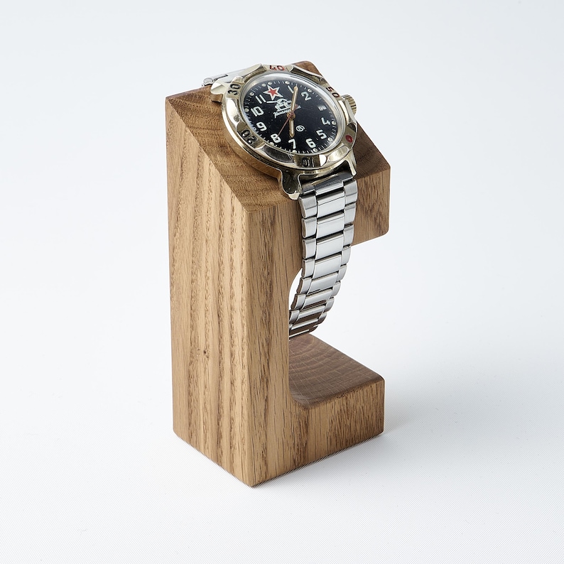 Wooden Watch Stand for Men, Simple Watch Stand From Oak or Walnut - Etsy