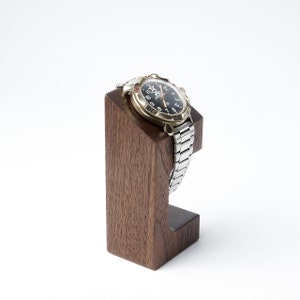 Wooden Watch Stand for Men's Wristwatch Black Walnut Oak - Etsy