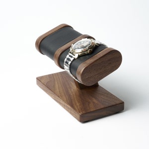 Wood Watch Stand With Soft Pillow for 2 Men's Wristwatch - Etsy