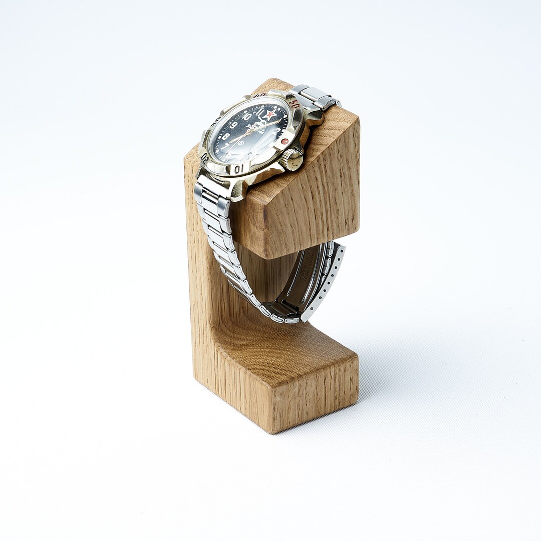 Wooden Watch Stand for Men, Simple Watch Stand From Oak or Walnut - Etsy