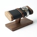 Wood Watch Stand With a Soft Leather Pillow for 2 Men's Wristwatches - Etsy