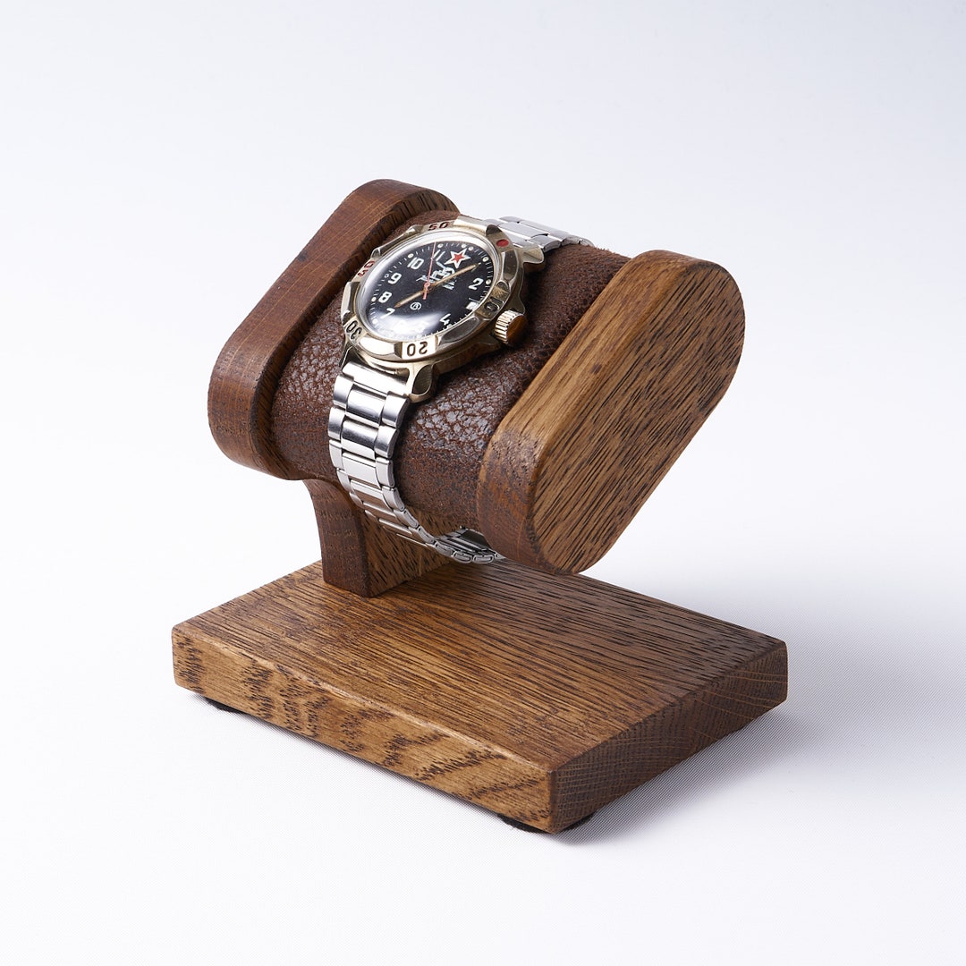 Personalized Wood Watch Holder for Men - Etsy