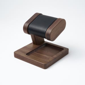 Wood Watch Stand for Men With Tray for Storage Ring and Any Jewelry ...