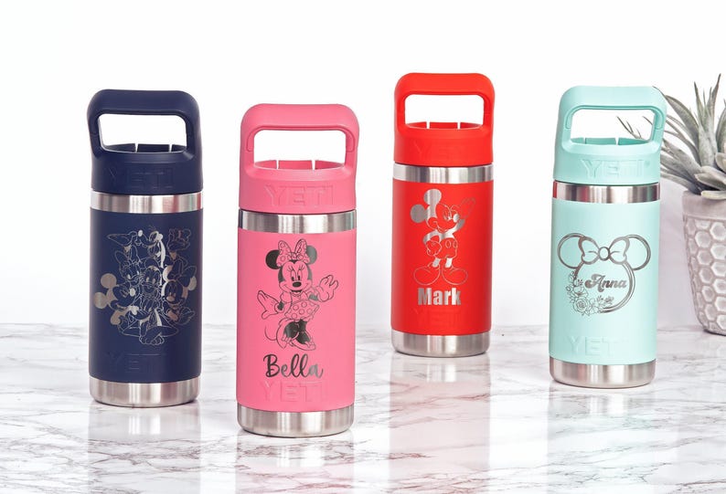 Personalized Mickey and Minnie YETI Water Bottle / Custom Disney ...