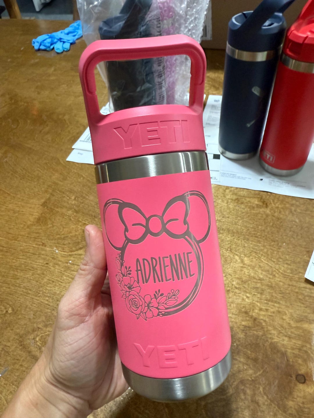 Personalized Mickey and Minnie YETI Water Bottle / Custom Disney ...