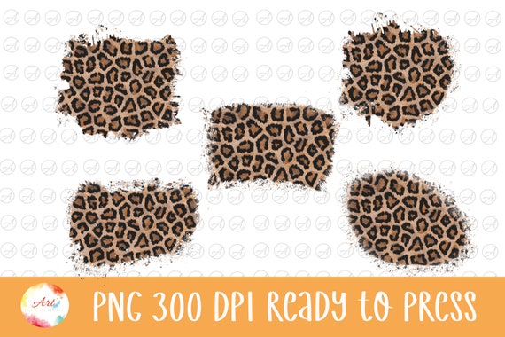 Leopard Print Sublimation Patches PNG Sublimation Leopard - Etsy