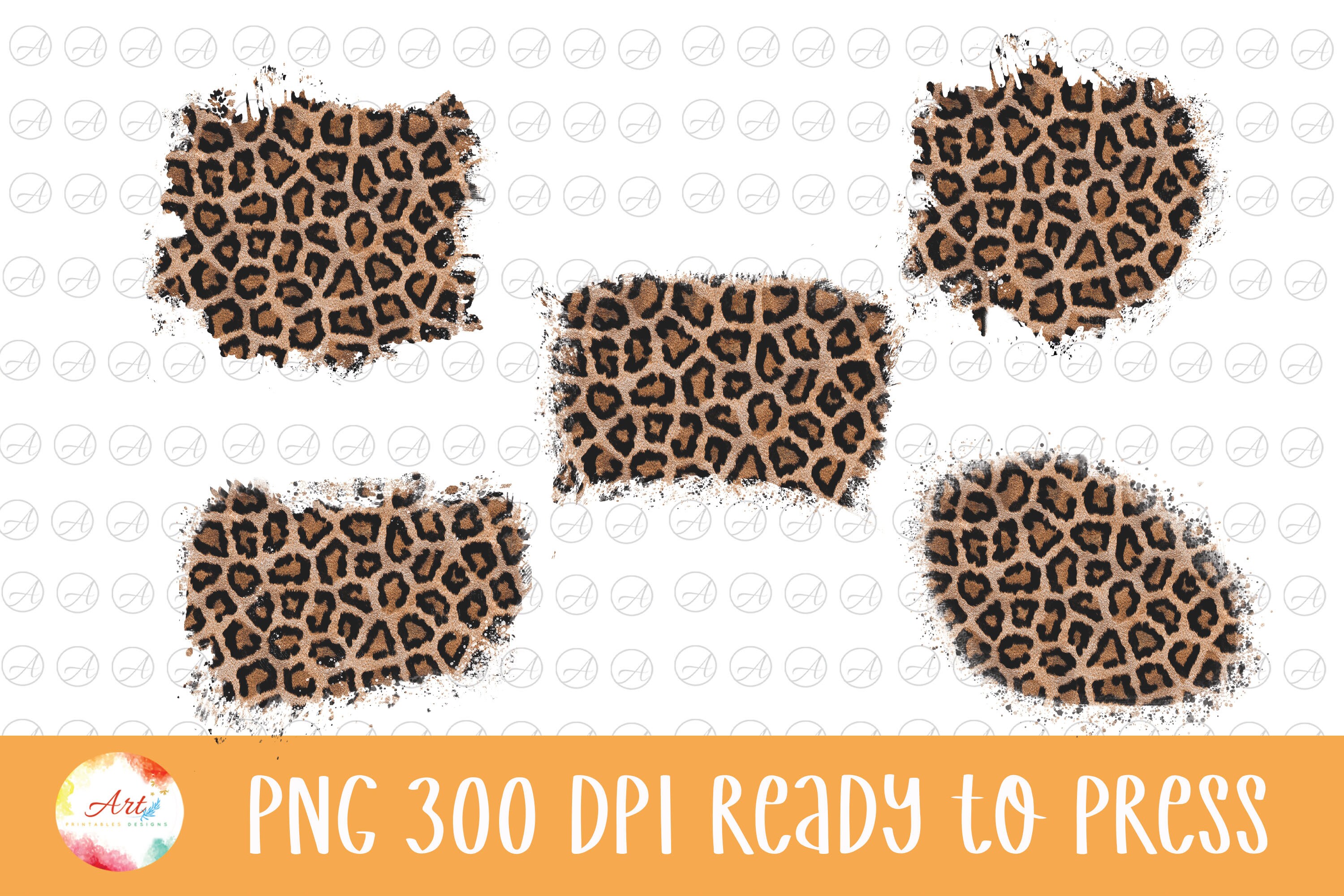 Leopard Print Sublimation Patches PNG, Sublimation Leopard Patches ...