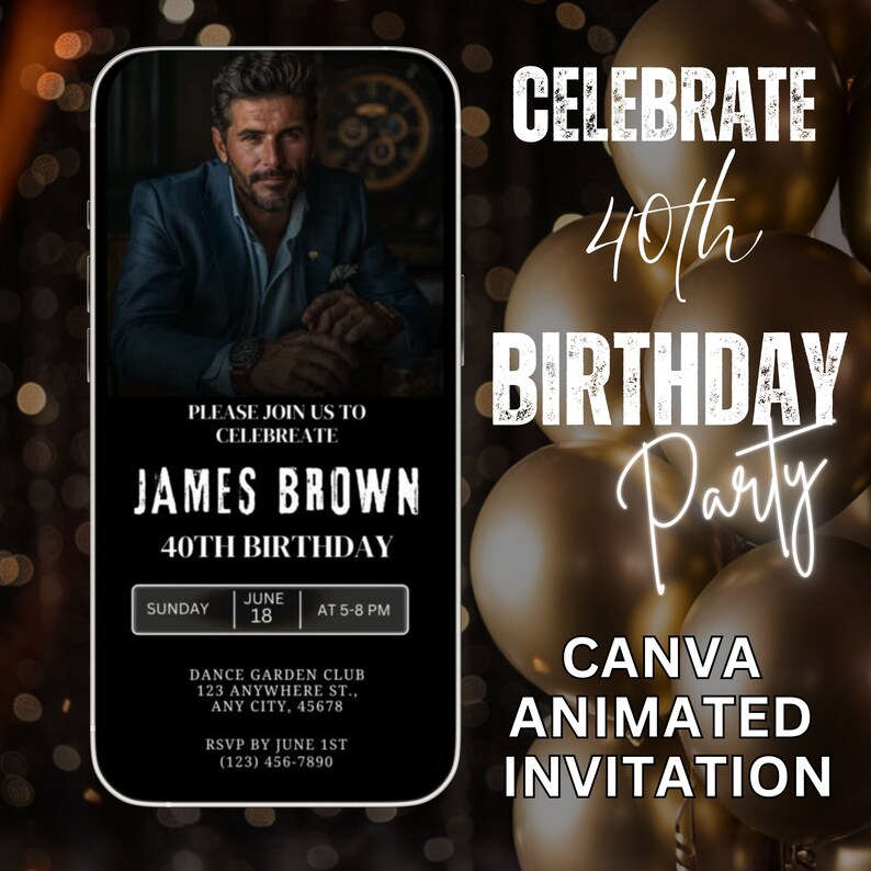 Digital Men Birthday Invitations for Men , the Man the Legend ...