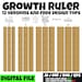 Growth Chart Ruler Inches Loved Beyond Measure Free Wall Toppers ...