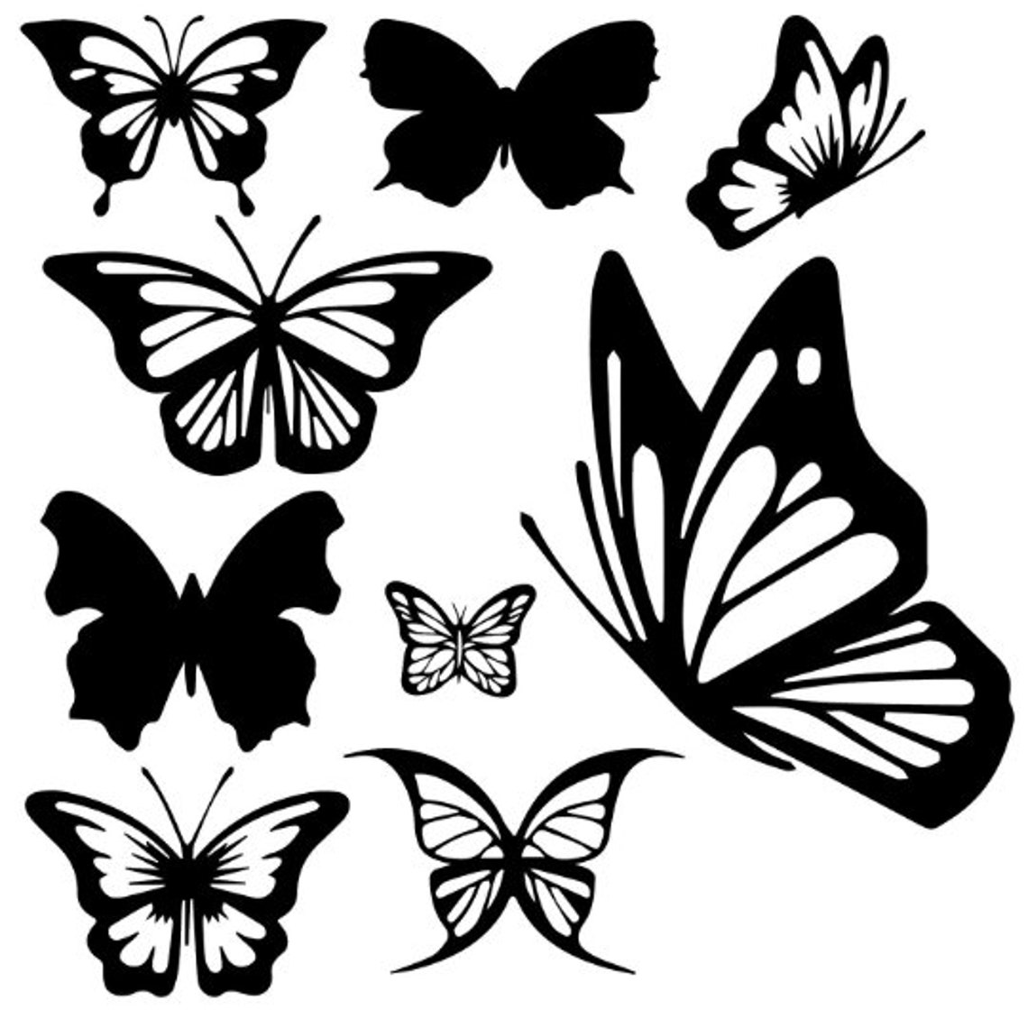 70 Mariposas Vectores Digitales para cortar láser Vinilo - Etsy España