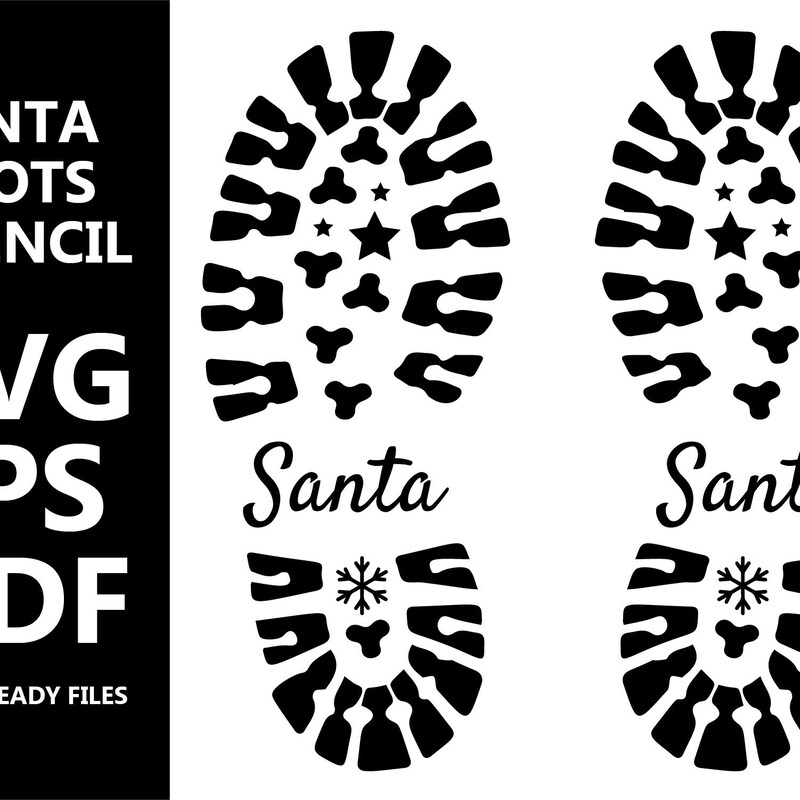 Printable Santa Boot - Etsy