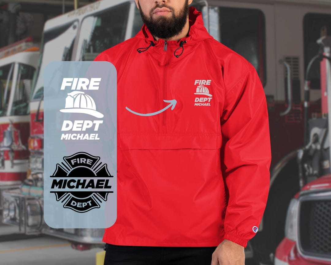 Fireman Jacket With Hoodie, Custom Firefighter Gift for Dad or ...