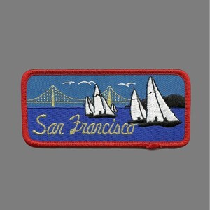 San Francisco Patch Golden Gate Bridge California Souvenir Iron on ...