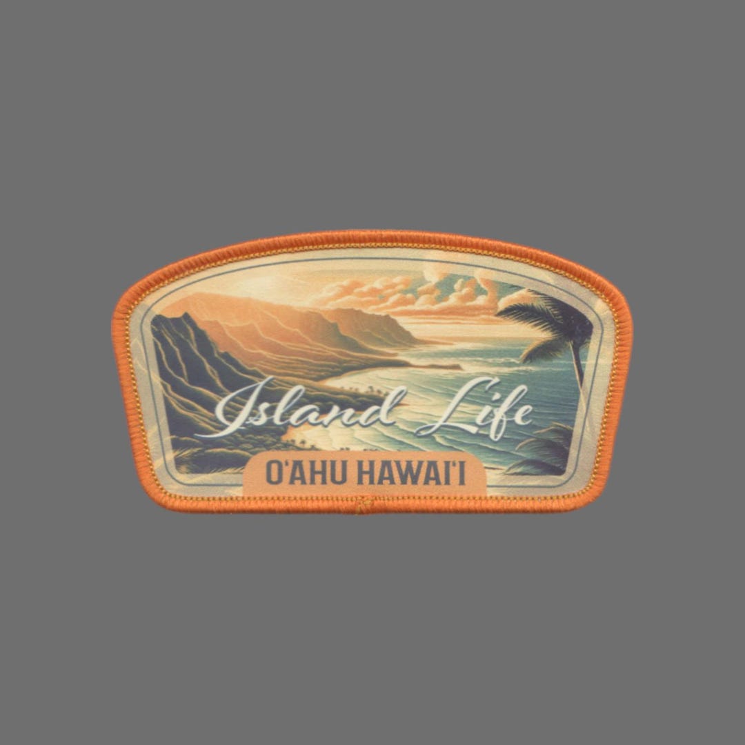 Hawaii Patch – Oahu Hawaii Travel Souvenir Patch 3.5" Iron on Sew on ...