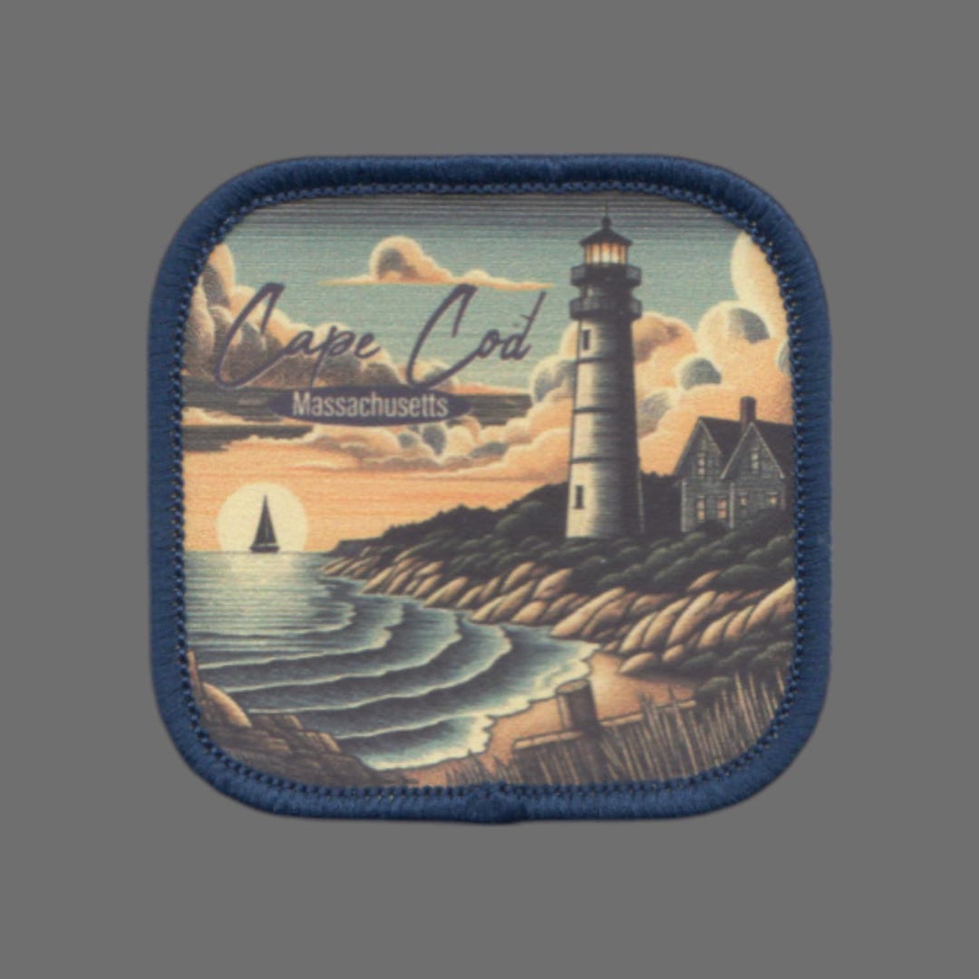 Massachusetts Patch – Cape Cod MA Travel Souvenir Patch 2" Iron on Sew ...