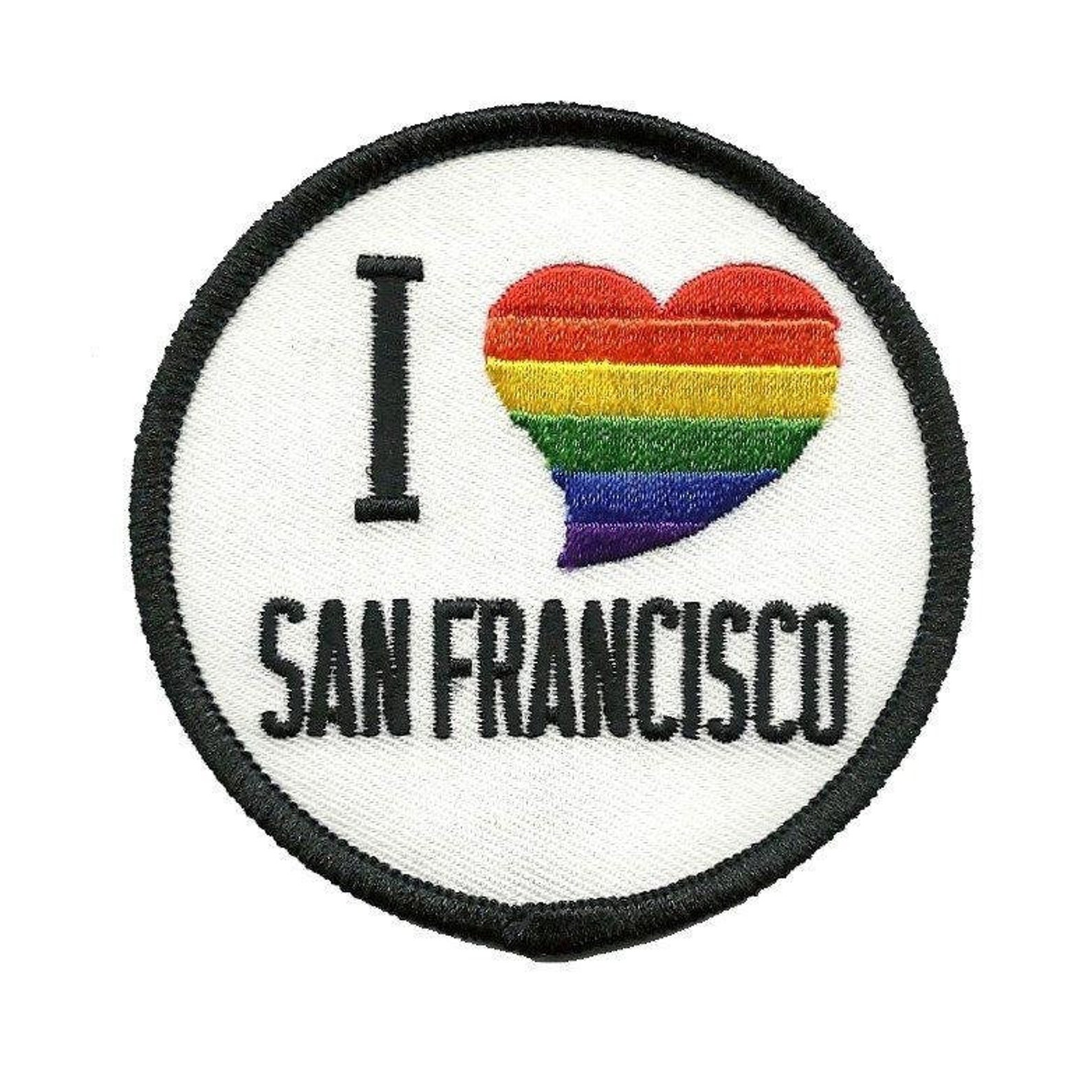 San Francisco Iron on Patch I Love SF California Souvenir | Etsy