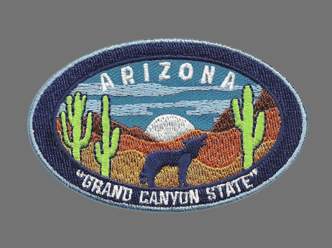 Arizona Patch – Coyote Cactus Sand Dunes Grand Canyon State – Travel ...