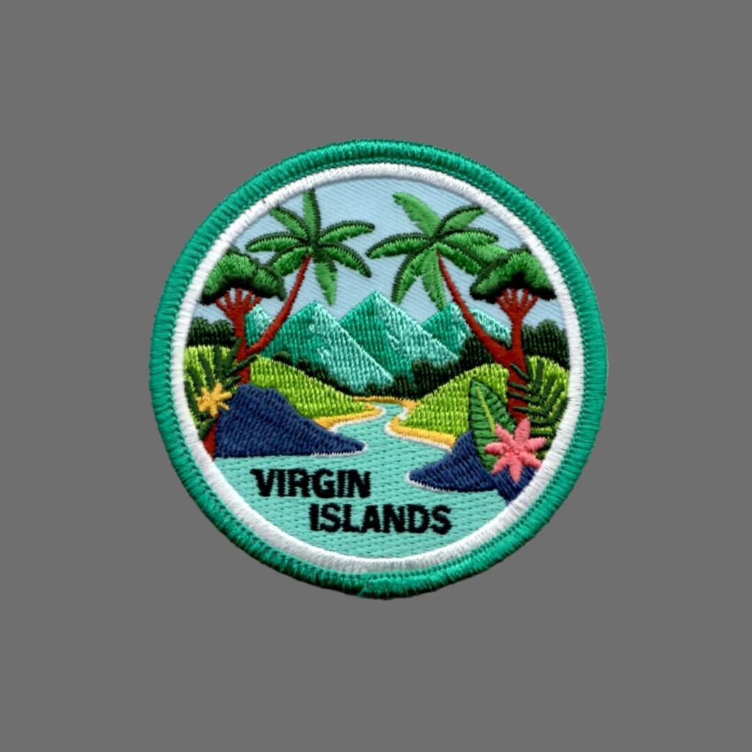 Virgin Islands Patch – Travel Gift – Iron on Embellishment Applique ...
