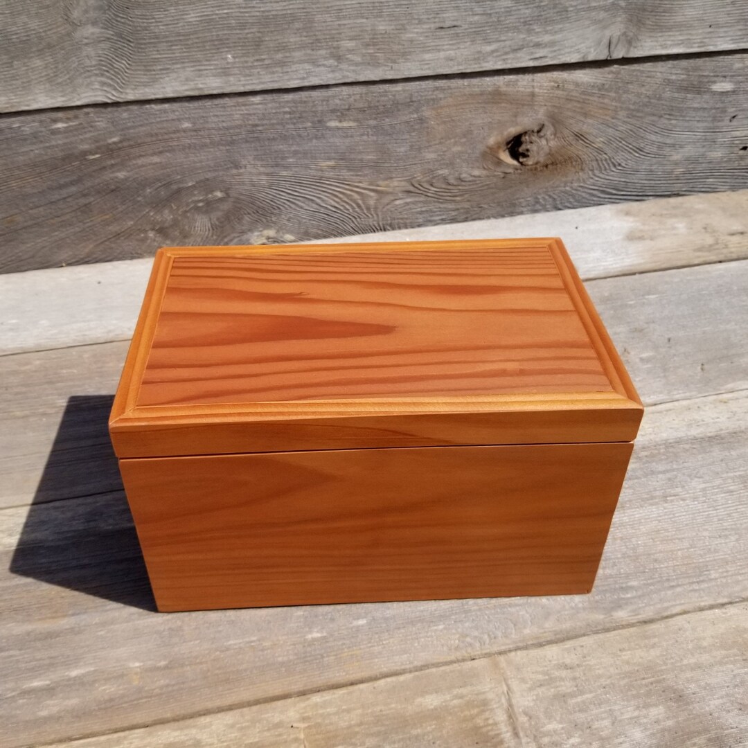 Wood Jewelry Box Redwood Handmade California Storage #276 5th ...