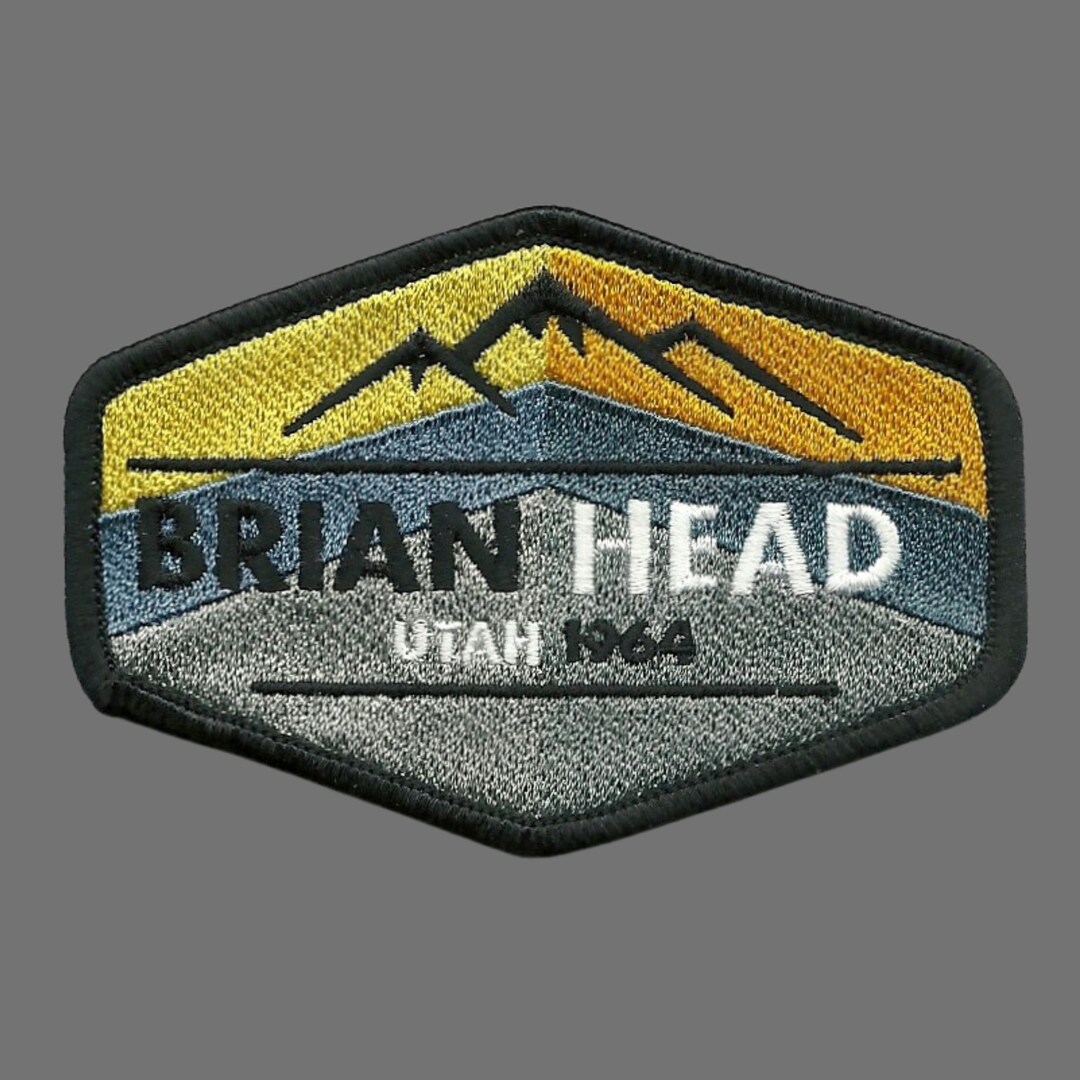 Brian Head Resort Utah Patch Mountains Travel Patch Iron on UT Souvenir ...