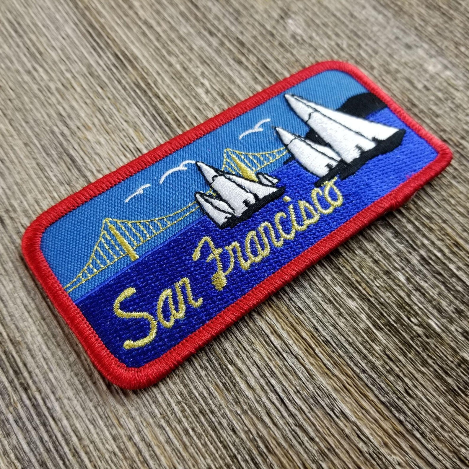 San Francisco Patch – Golden Gate Bridge – California Souvenir – Iron ...