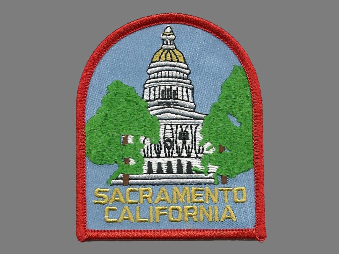 California Patch Sacramento Capitol Building Travel Patch | Etsy