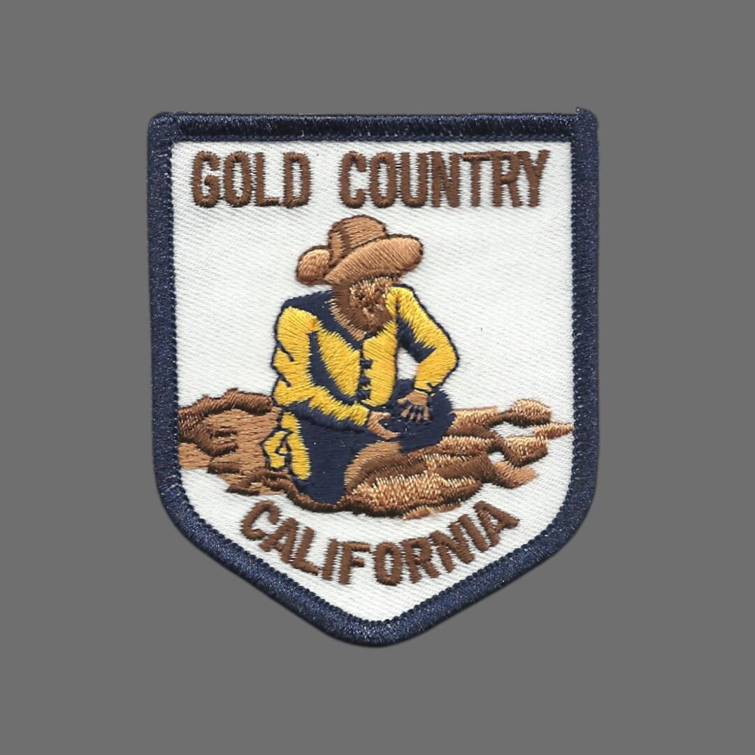 California Patch – Gold Country – Gold Miner Travel Patch Iron on Patch ...