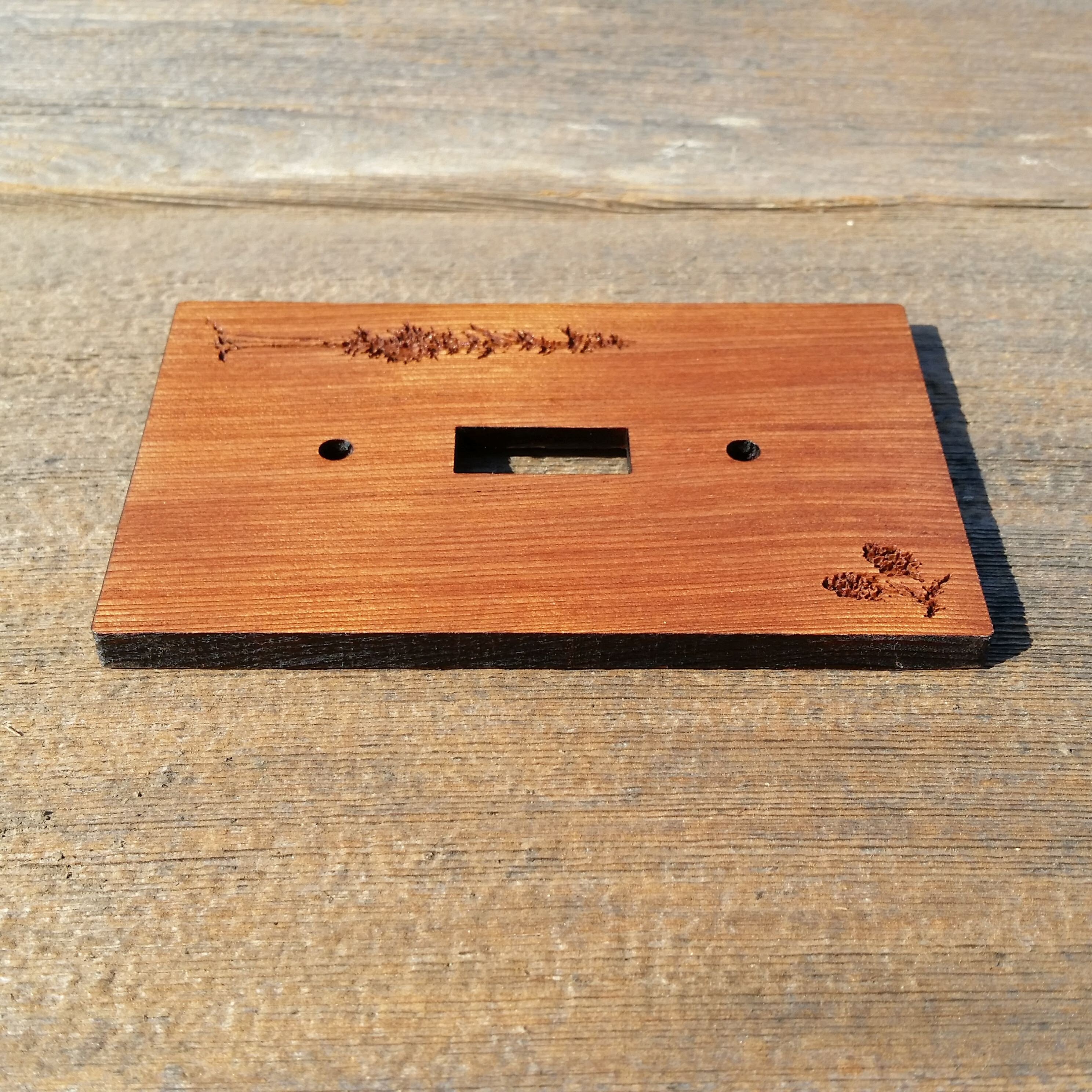 Wood Light Switch Cover Plate Rustic Home Decor California | Etsy