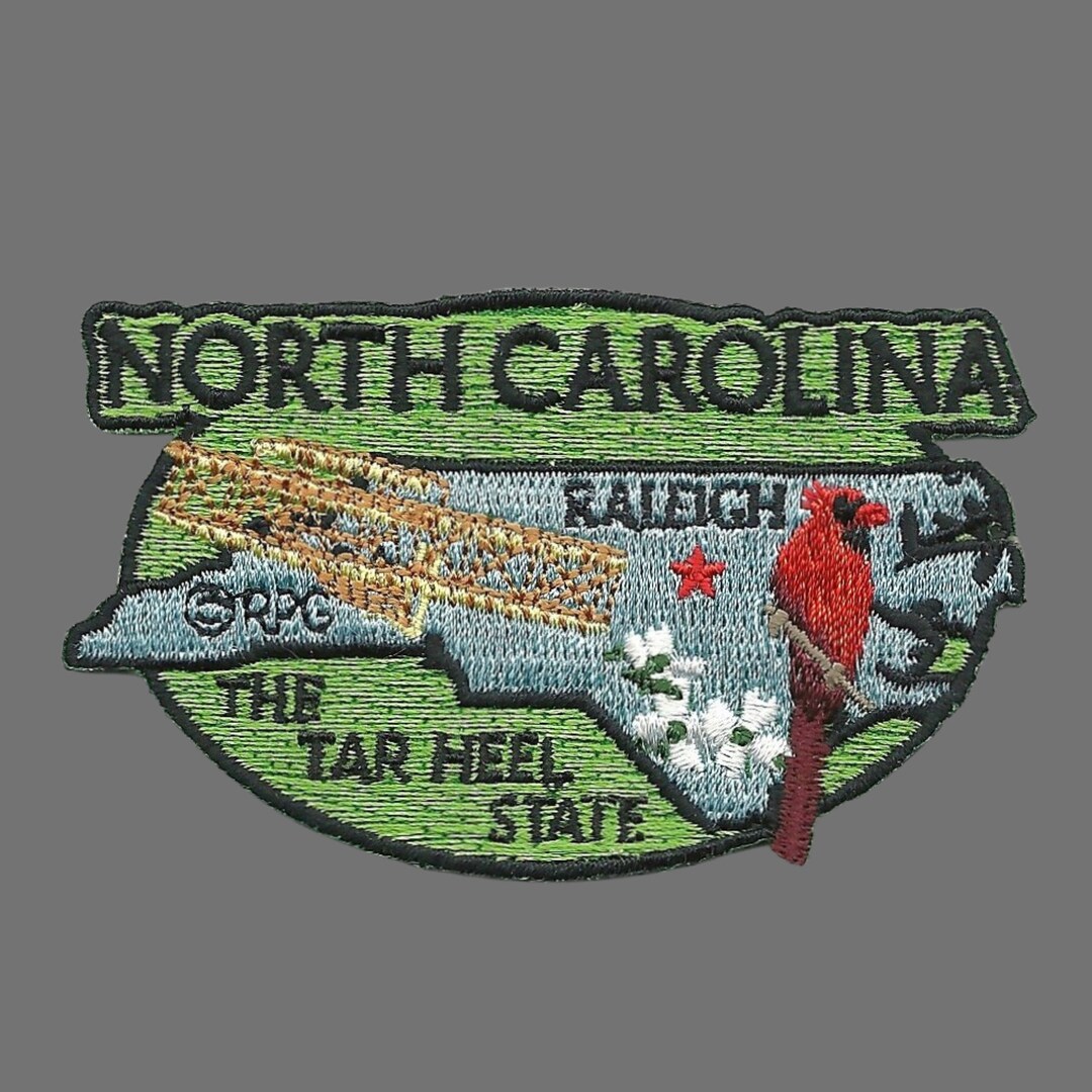 North Carolina Patch NC State Travel Patch Souvenir Applikation 3 Eisen ...