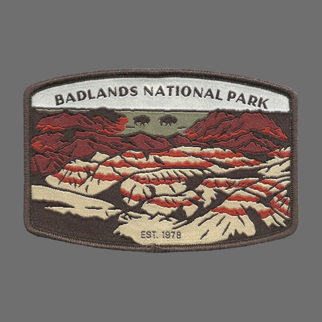 South Dakota Patch – Badlands National Park - Travel Patch – Souvenir ...