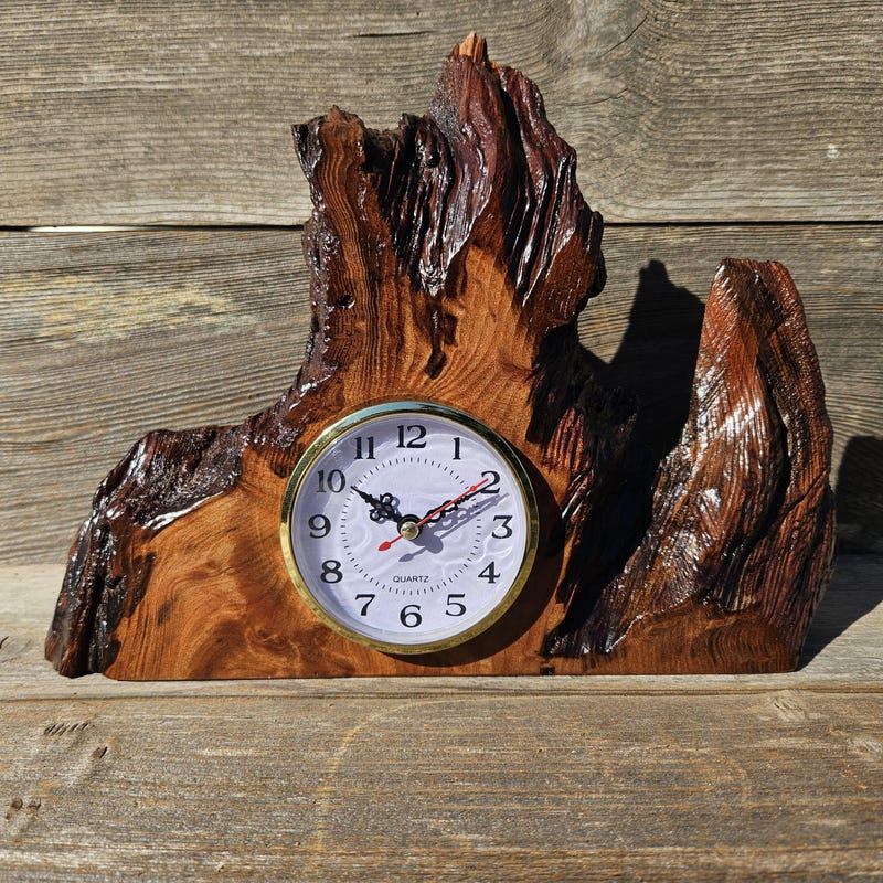 Rustic Desk Clock - Etsy