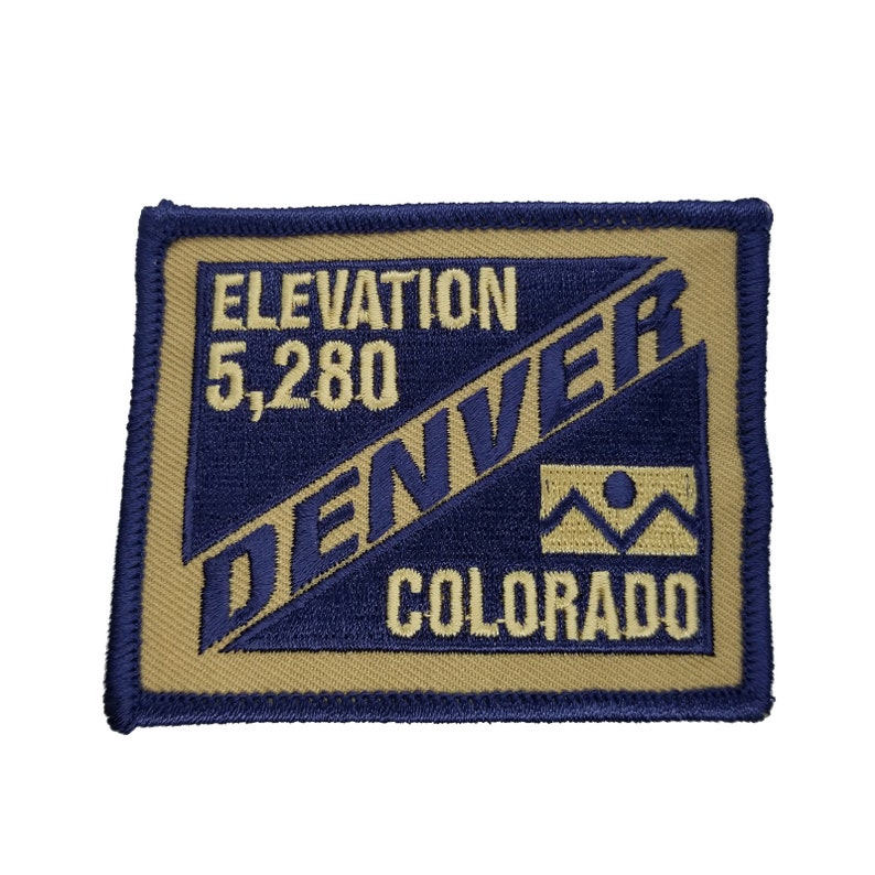 Denver Colorado Patch CO Patch Elevation 5280 Colorado | Etsy