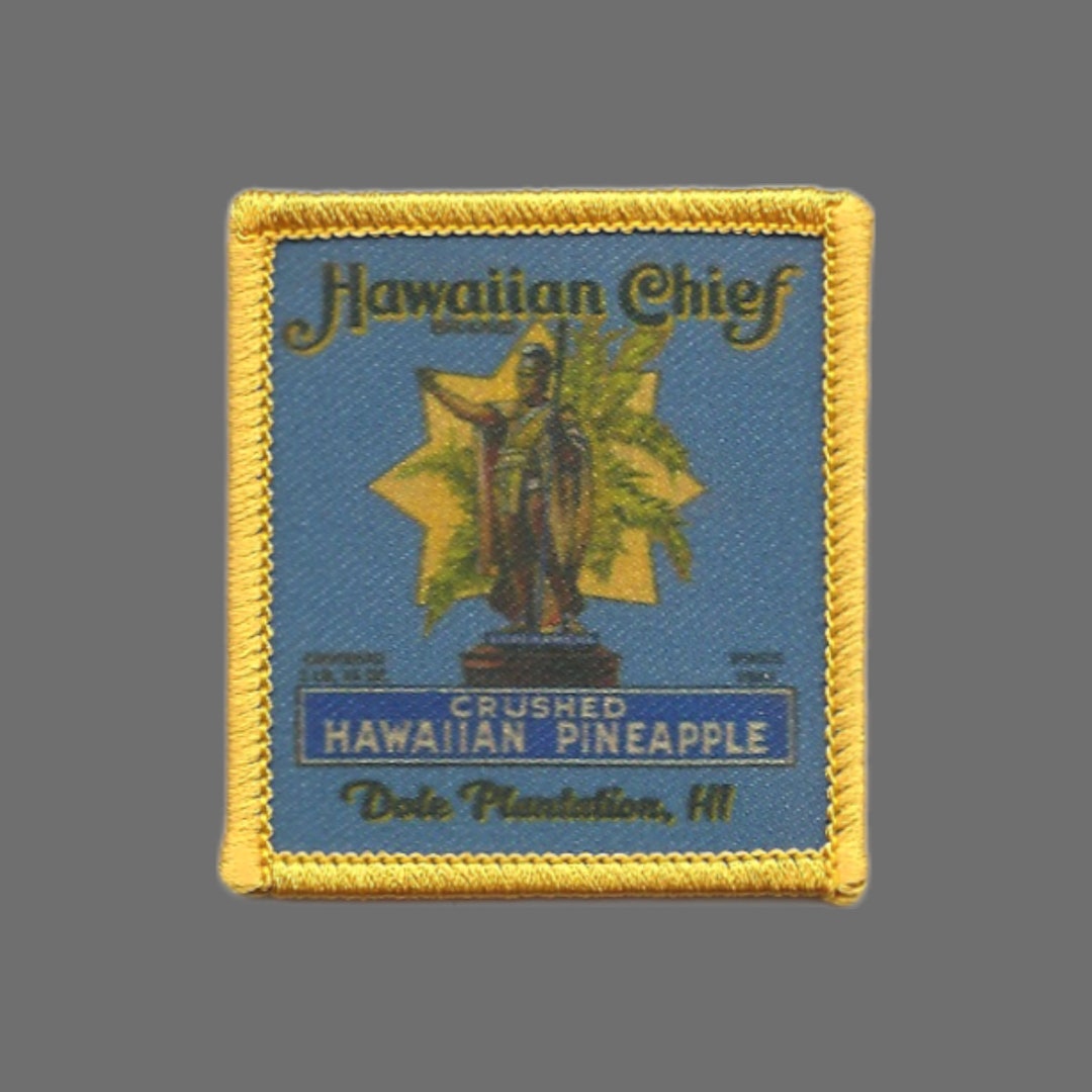 Hawaii Patch – HI Souvenir Travel Patch Hawaiian Chief Crushed Hawaiian ...