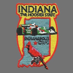 Indiana Patch – State Travel Patch IN Souvenir Embellishment or ...