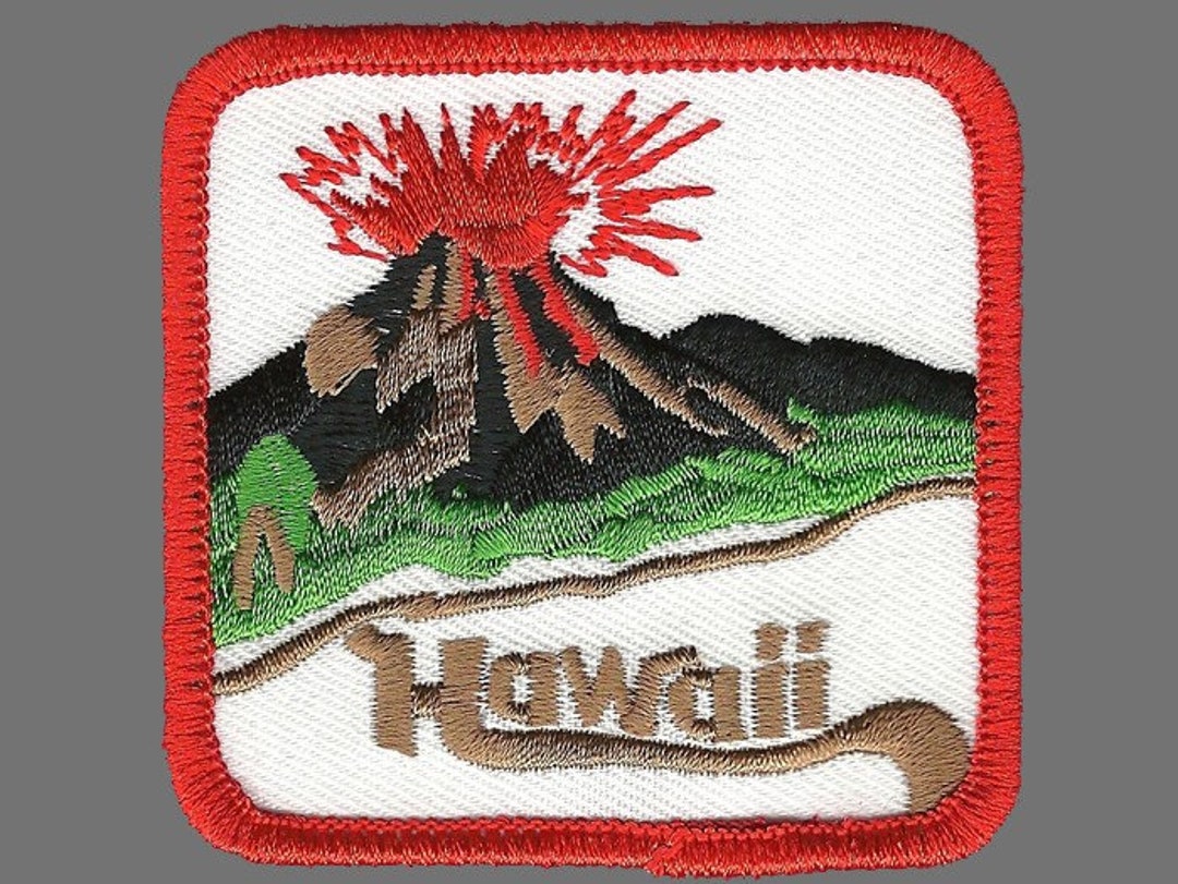 Hawaii Patch Iron on - Hawaiian Islands - Hawaii Volcano Travel ...