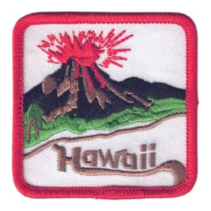 Hawaii Patch Iron on - Hawaiian Islands - Hawaii Volcano Travel ...