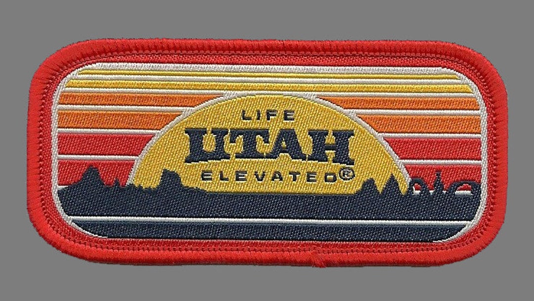 Utah Patch – UT Life Elevated - Travel Patch – Souvenir Patch – Embellishment Applique – 3.25 ...