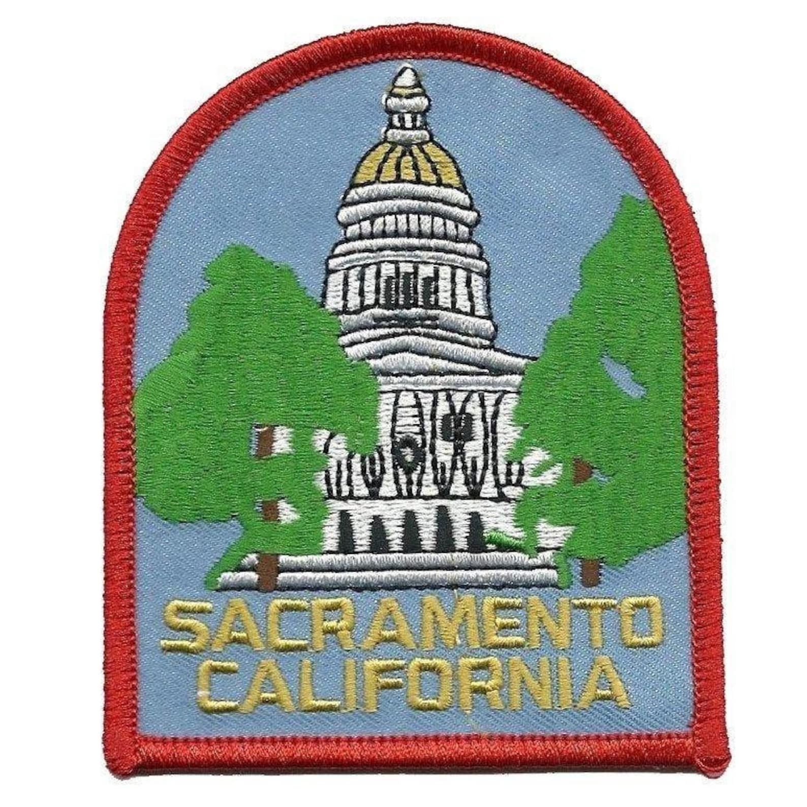 California Patch Sacramento Capitol Building Travel Patch | Etsy