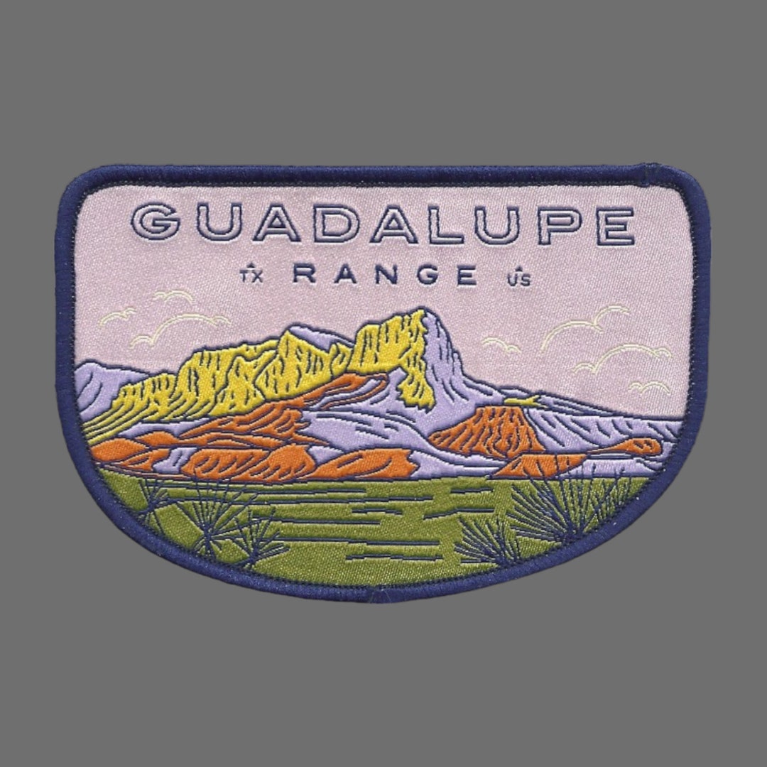 Texas Patch – Guadalupe Range - Travel Patch – Souvenir Patch 3.8" Iron ...