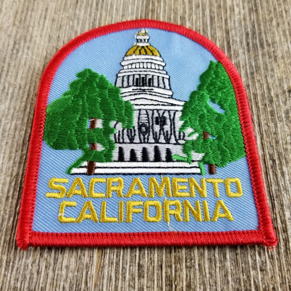 California Patch Sacramento Capitol Building Travel Patch | Etsy