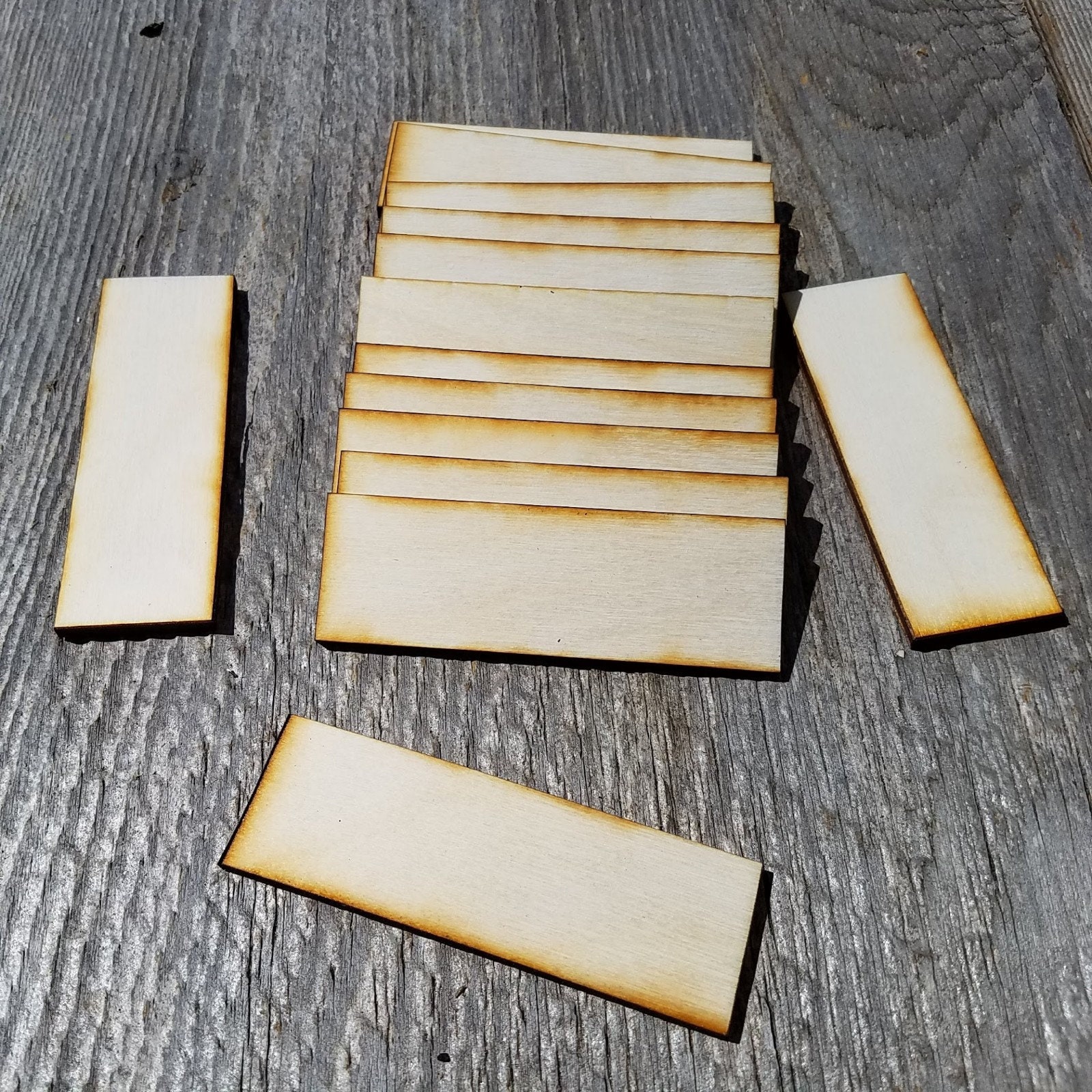 Wood Cutout Rectangles 3 Inch Unfinished Wood Lot of 12 - Etsy