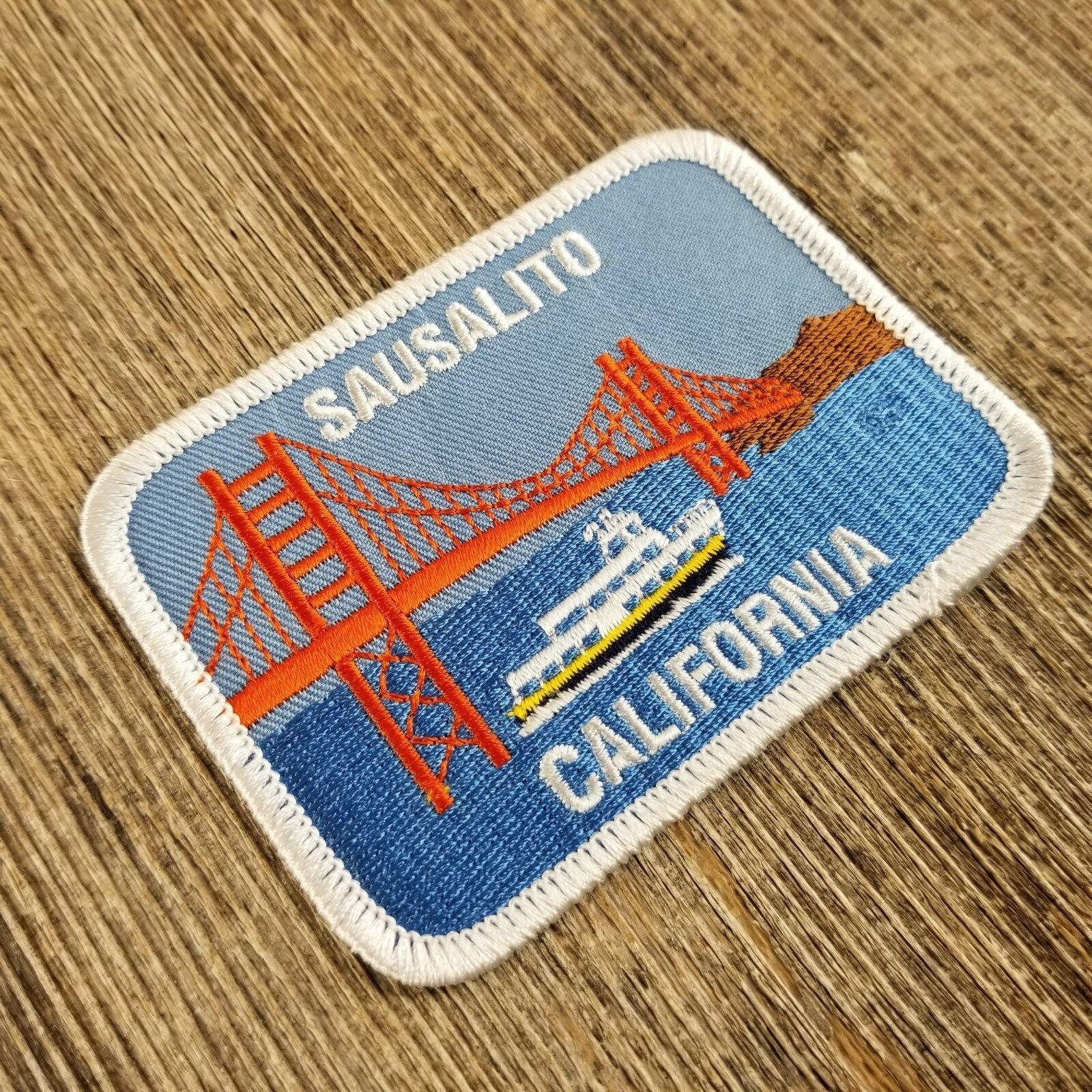 Sausalito California Iron on Patch – Golden Gate Bridge – Ferry ...