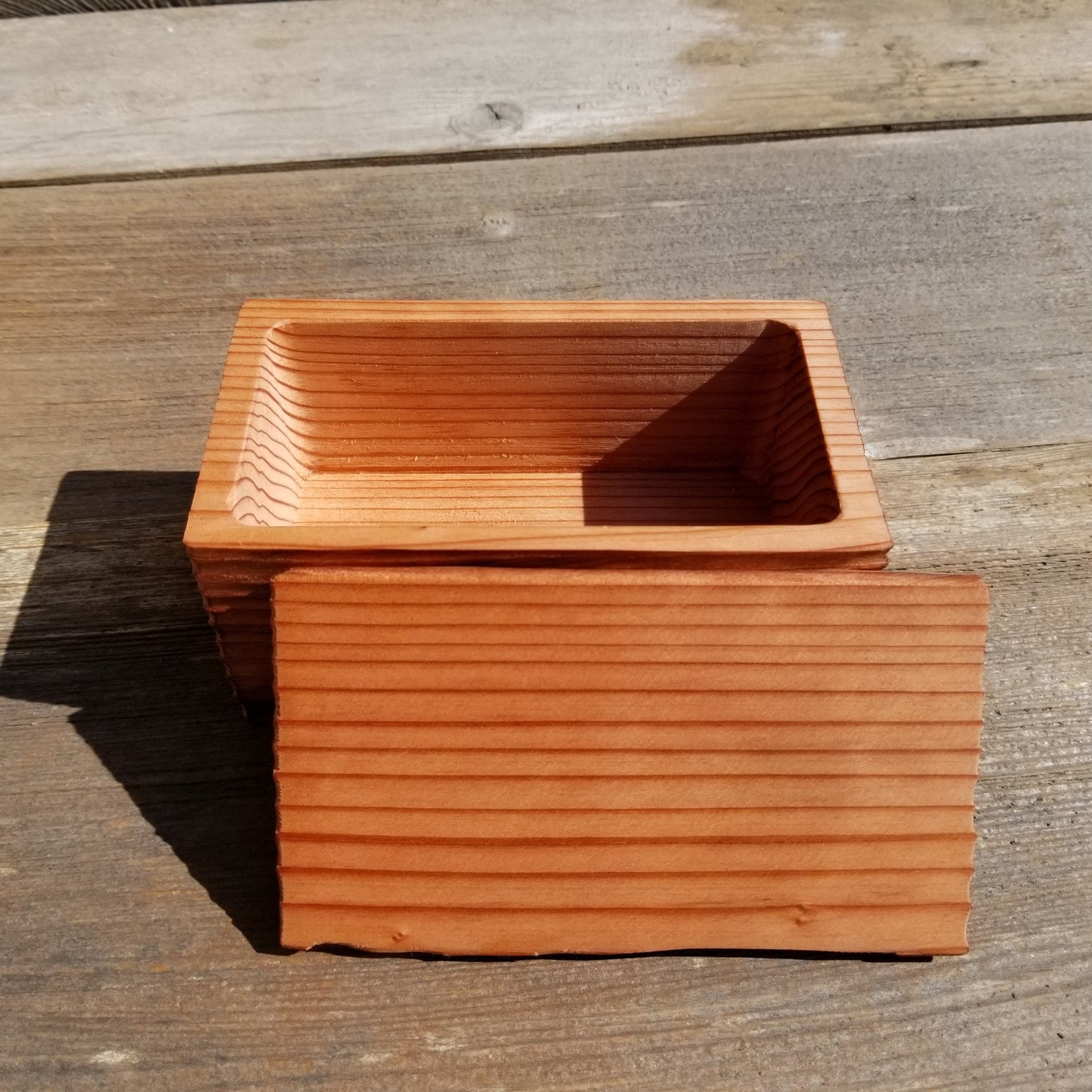 Wood Box Redwood Rustic Handmade California Redwood Jewelry - Etsy