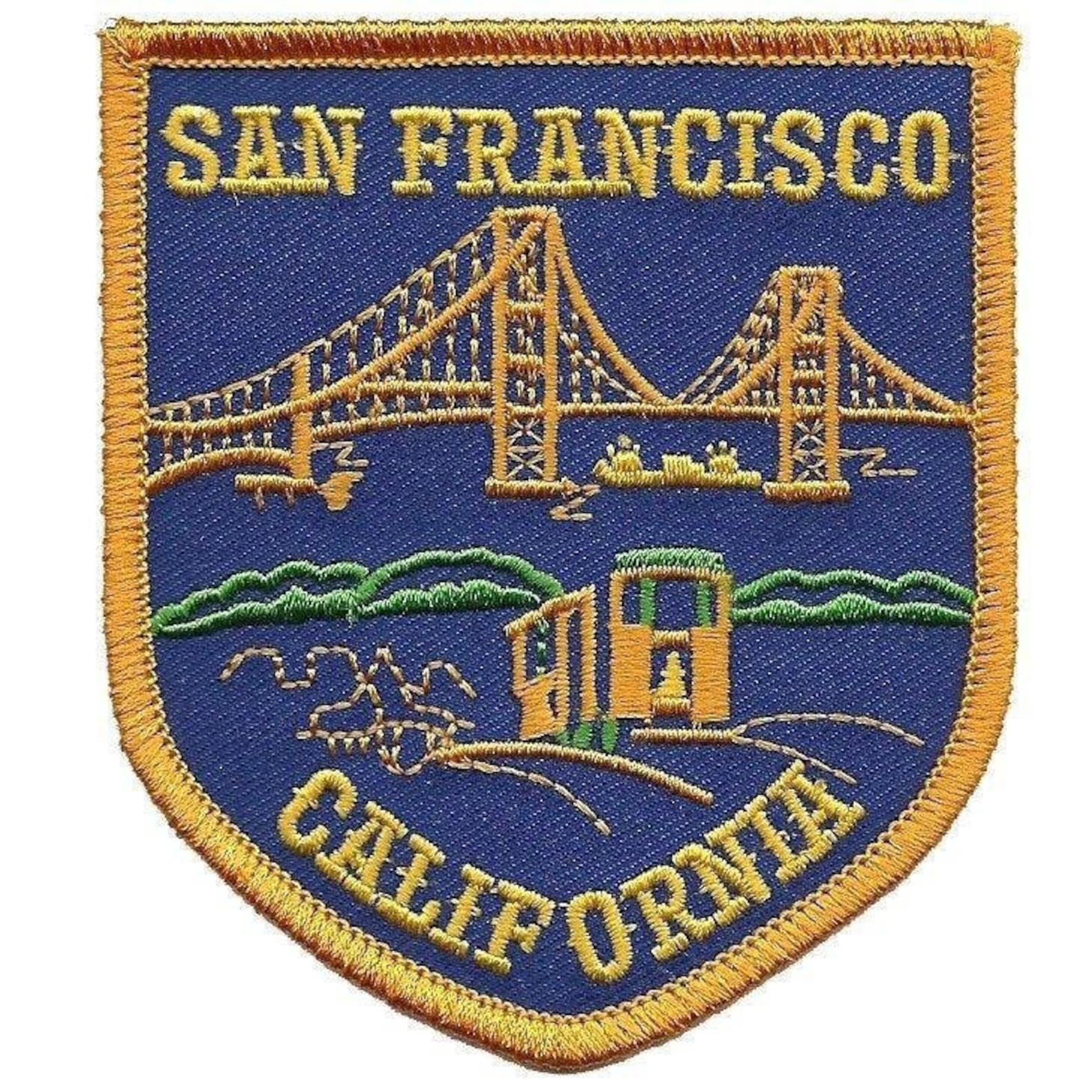 San Francisco Patch – Golden Gate Bridge – Cable Car Trolley California ...