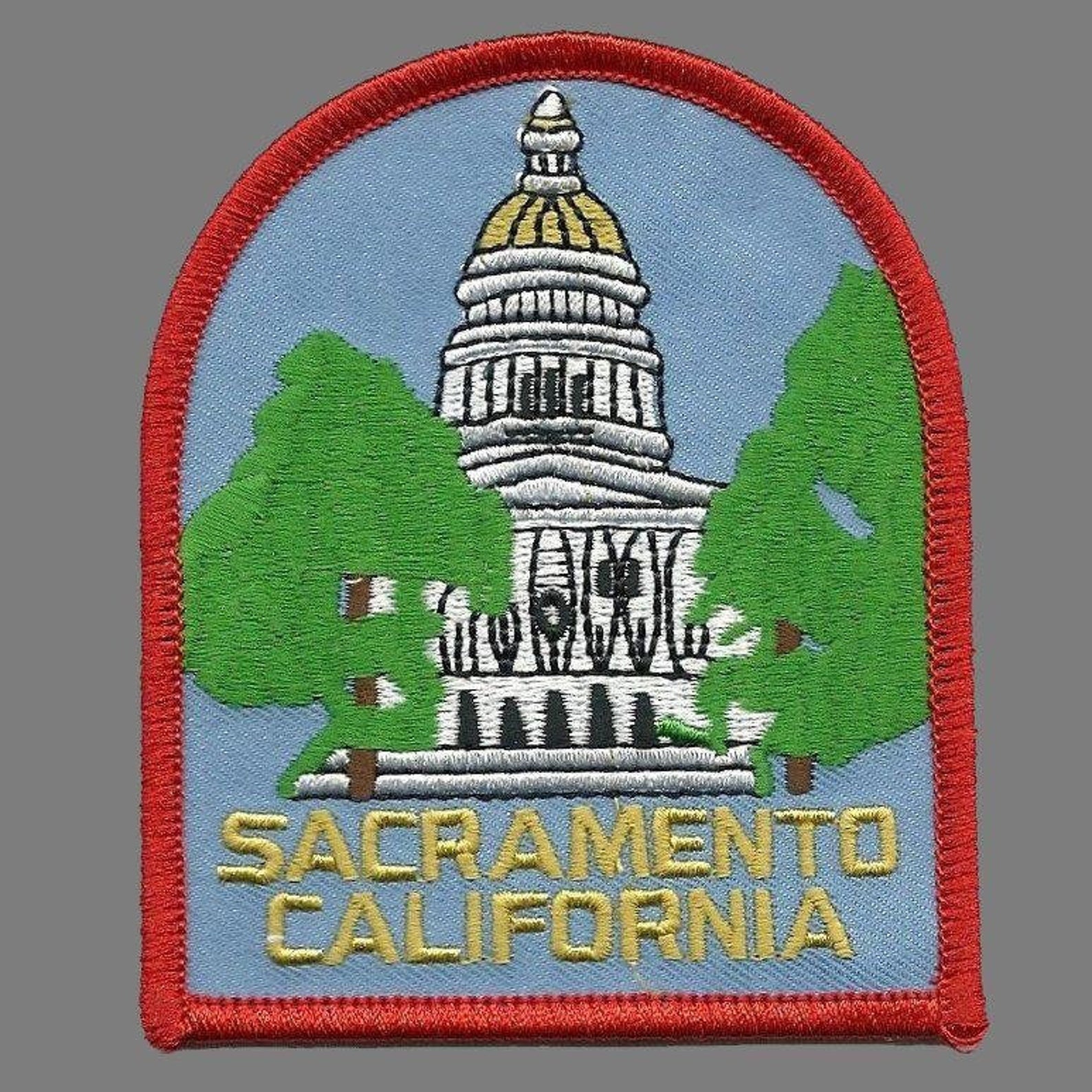 California Patch Sacramento Capitol Building Travel Patch | Etsy