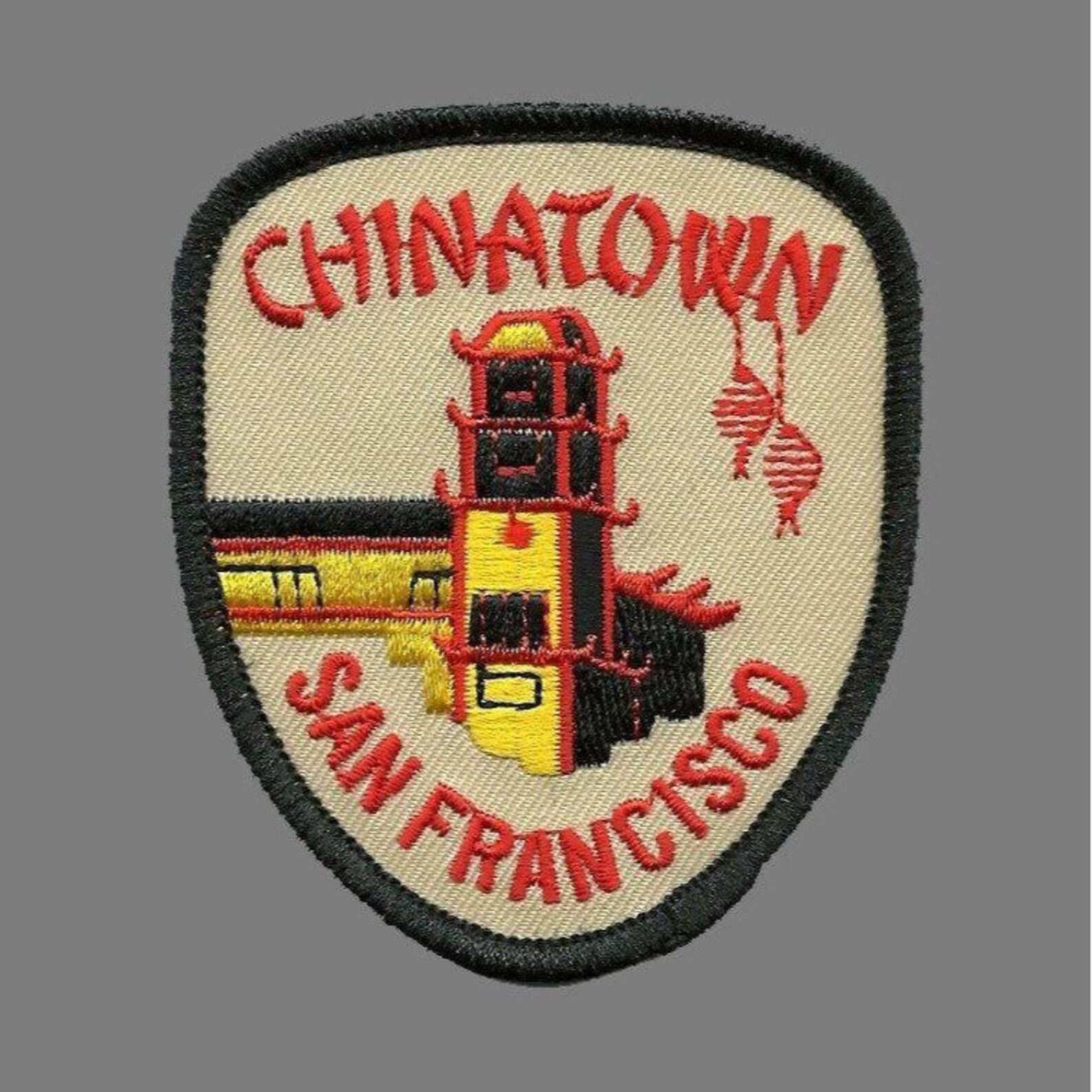 San Francisco Patch – China Town – California Patch Souvenir Iron on SF ...